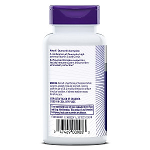 Natrol Quercetin Complex, Dietary Supplement for Immune Health, Quercetin Supplements with Vitamin C and Citrus Bioflavonoids, 50 Capsules, Up to a 25 Day Supply