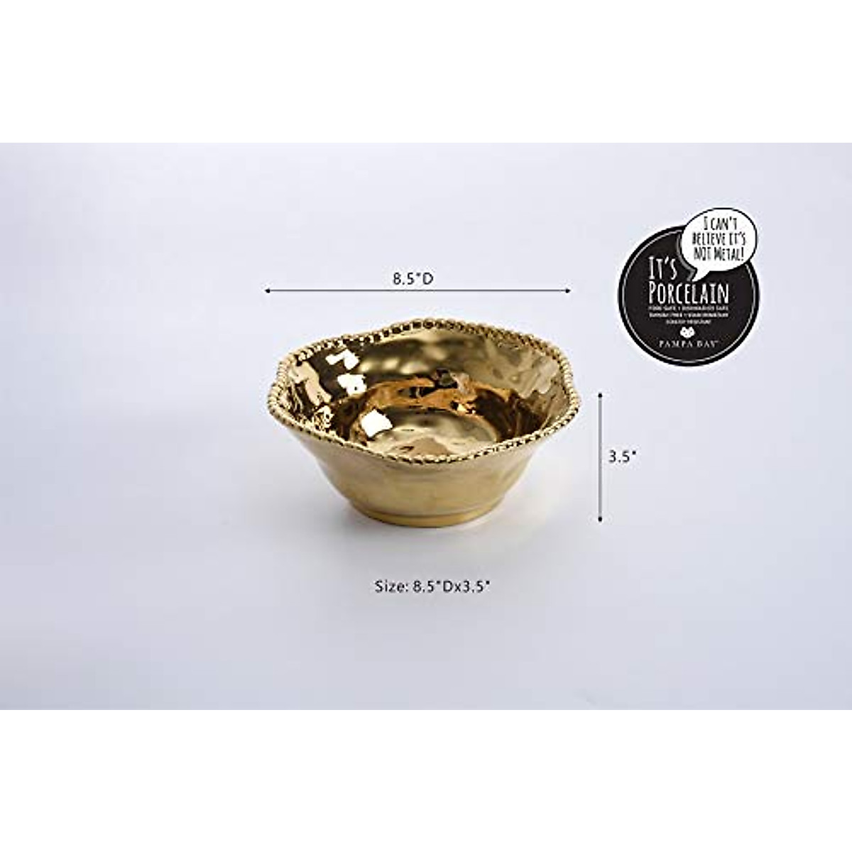 Pampa Bay Monaco Porcelain Salad Bowl