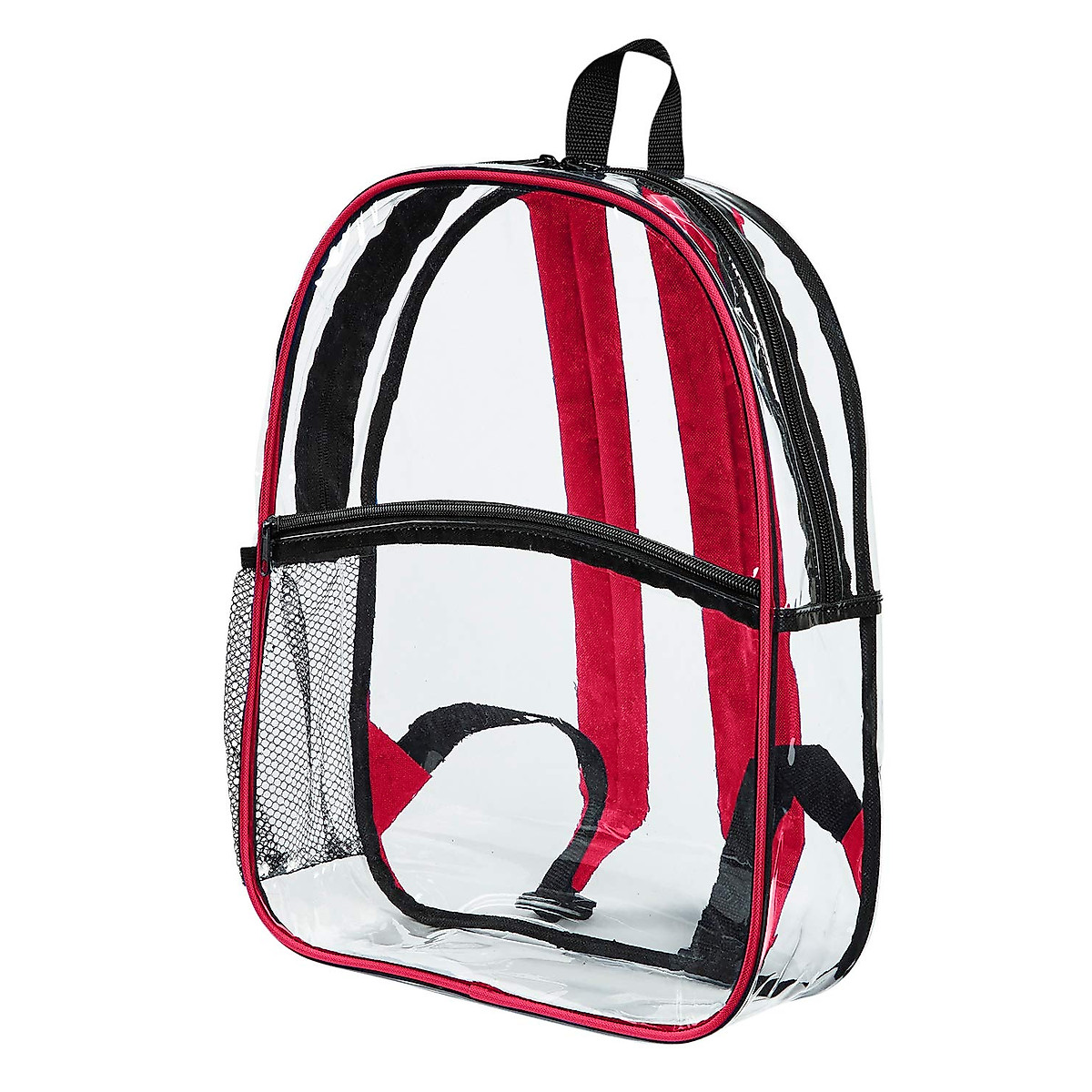 BAGedge Clear PVC Backpack OS RED