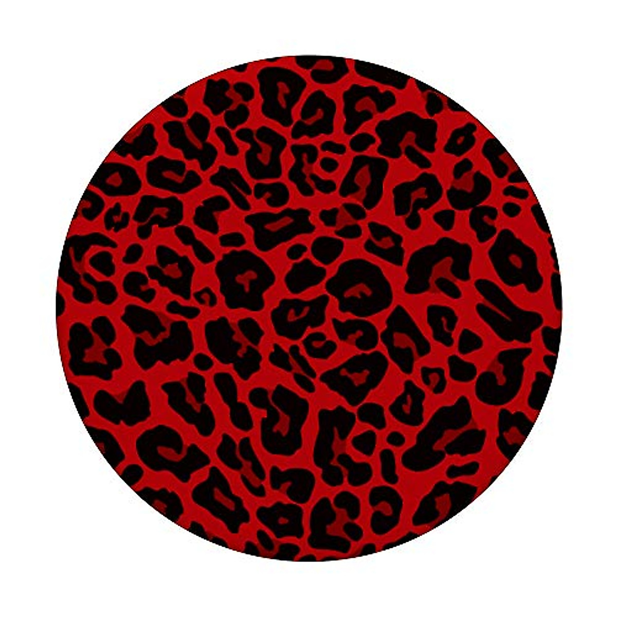 Dark Red Leopard Skin - Wild Animal Print Cheetah Pattern PopSockets PopGrip: Swappable Grip for Phones & Tablets