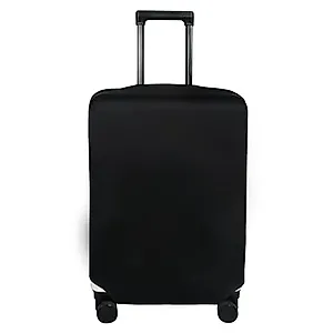 Explore Land Travel Luggage Cover Suitcase Protector Fits 18-32 Inch Luggage (Black, L(27-30 inch Luggage))