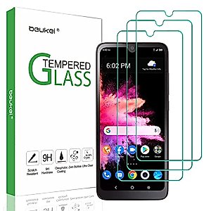 beukei (3 Pack) Compatible for Alcatel TCL 30 Z/TCL T602DL / TCL 30 LE/TCL 30Z Screen Protector Tempered Glass,Touch Sensitive,Case Friendly, 9H Hardness