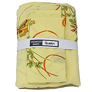 Organizer Bands - Sheet Keepers Closet Organization – Bed Sheet Organizer - 4 Bands Pack