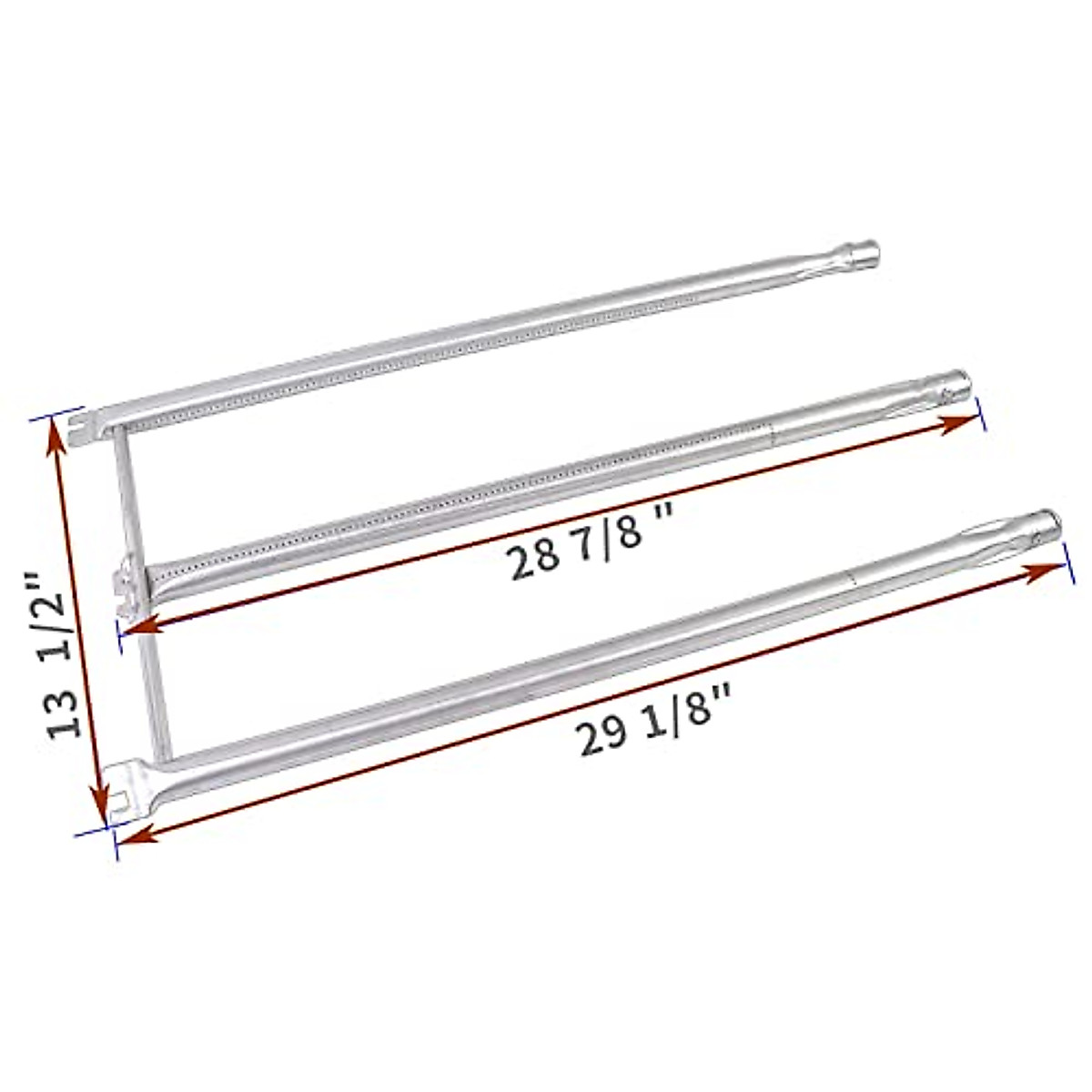 Cmanzhi S7E38 (13-Pack) 7E06 Stainless Steel Flavorizer Bars and Burner Replacement for Weber Genesis I - IV, Genesis 1000-5000, Genesis Platinum I & II