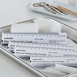 McKesson Wound Measuring Guide Ruler, Non-Sterile, Paper, 6 in, 50 count, 12 Packs, 600 Total