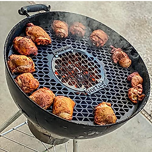 VORTEX (IN)DIRECT HEAT® Grill Grate Replacement for 22 Kettle, UDS OR KAMADO Style Charcoal BBQS with Removable Searing Grate - 22 in
