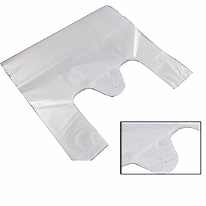 Eagrye Clear Plastic T-Shirt Shopping Bags, Reusable Thank You Bgs (320 Count)