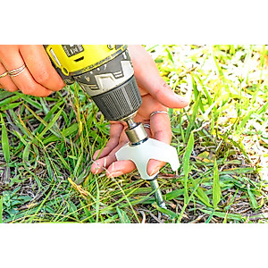 Outback Element® 1/4" Quick-Change Hex Shank Sockets 13mm Magnetic Nut Setter Driver Drill Bit, 39mm Length, Metric