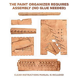 1 x Vallejo 105 holes + 1 x Modular 74 holes Paint Rack organizer