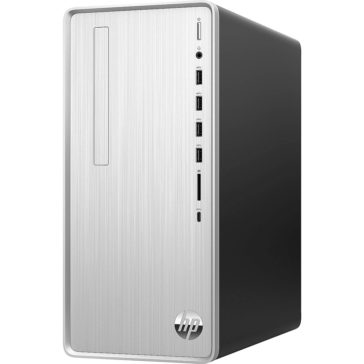 HP 2022 Newest Pavilion Desktop, AMD Ryzen 5 5600G, AMD Radeon Graphics, 16GB RAM, 512GB PCIe SSD, Wi-Fi, Bluetooth, USB Type-C, HDMI, VGA, Windows 11 Home, Silver