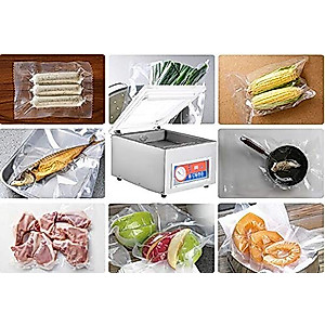 CNCEST Chamber Vacuum Sealer Machine,110V 120W Stainless Steel Tabletop Commercial Kitchen Food Chamber Vacuum Sealer Packaging Machine for Food,Fruit,Home, Commercial Using