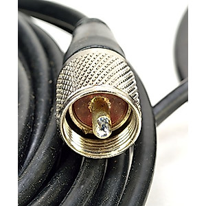 5" Magnet Mount with PL-259 Plug & 16` Foot Coax for CB/Ham Radio Antenna - Workman PM5