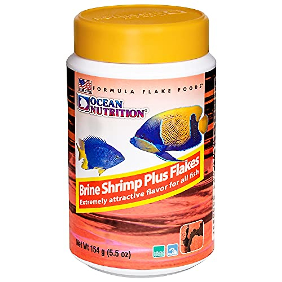 Ocean Nutrition Brine Shrimp Plus Flakes 5.5-Ounces (154 Grams) Jar