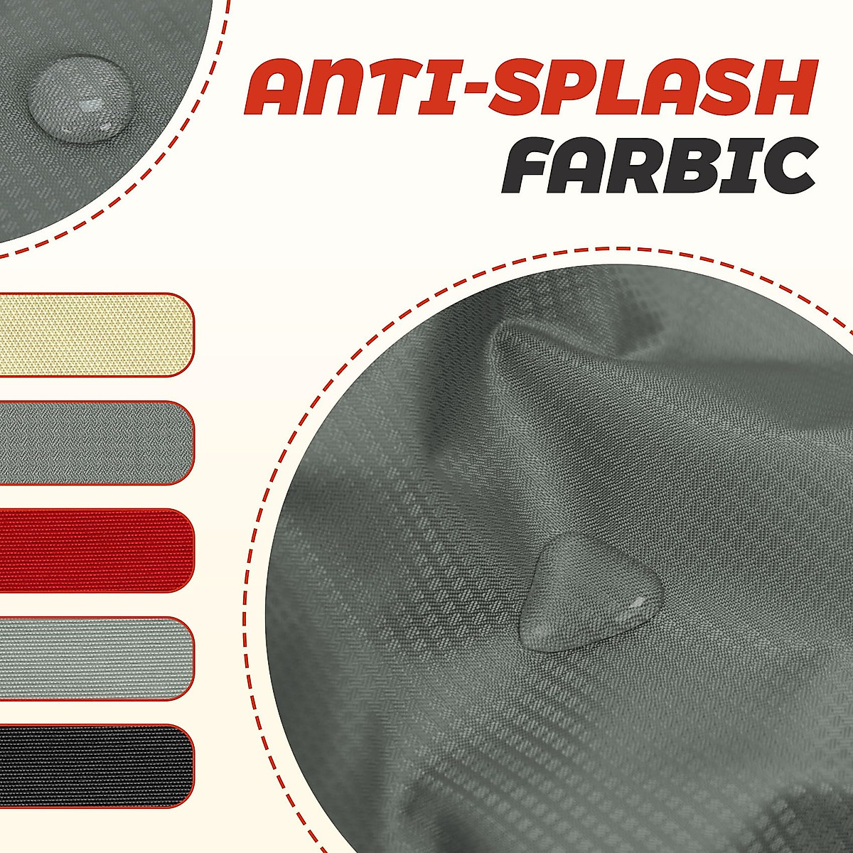 Outdoor Wicker Patio Furniture Cushions 3 Piece Set Tufted Waterproof Settee Cushion All-Weather Durable Fluffy Wicker Chair Pads Single Piping with Ties Garden Loveseat Chair Pillow (44x19x5, Gray)