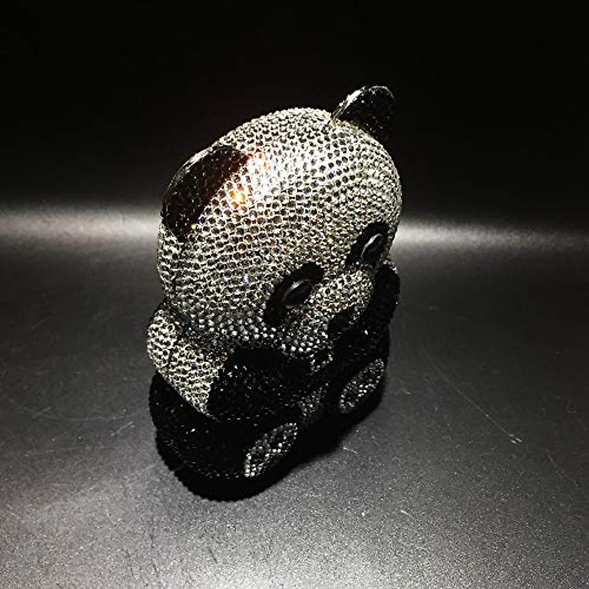 Panda Shaped Handbag Purse Women Diamond Clutch Animal Shaped Bling Evening Bag