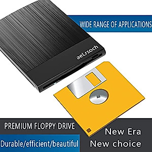 Floppy Disk Reader External Floppy Disk Drive Floppy Disk Reader USB 3.5-inch USB Floppy Disk Reader 1.44 MB FDD Portable Floppy Disk for PC Windows 2000 / XP / 7/8 / 7Plug and Play
