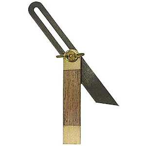 Wedge 4.5" Mini Sliding Bevel | Stainless Steel Blade & Brass Locking Mechanism | Accurately Measure Angles with Ease