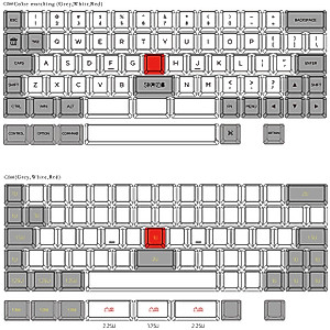 EPOMAKER SK66S 60% Keys Bluetooth 5.1 Wireless Wired Dual Mode Gateron Optical Mechanical Gaming Keyboard with RGB Backlight and PBT Heat Sublimation Keycaps (Gateron Optical Red, Grey White)