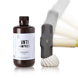 RESIONE Anti-Impact Resin, 3D Printer Resin with Impact-Resistant and Durable Nylon-Like Resins Which is Wear-Resistant and High-Precision for LCD/MSLA/DLP Prtiner (White-Grey, 1kg)