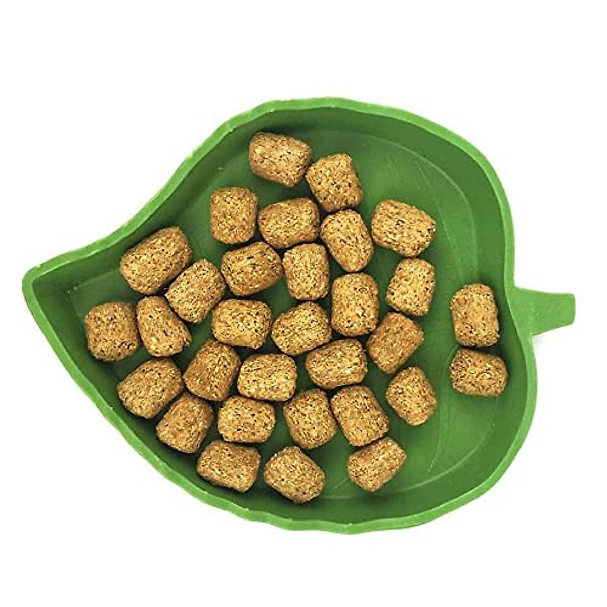 DIEWU Leaf Shape Bowl for Reptile, Food Water Bowl Plate Dish for Tortoise Snake Crawl Pet Drinking and Eating(S)