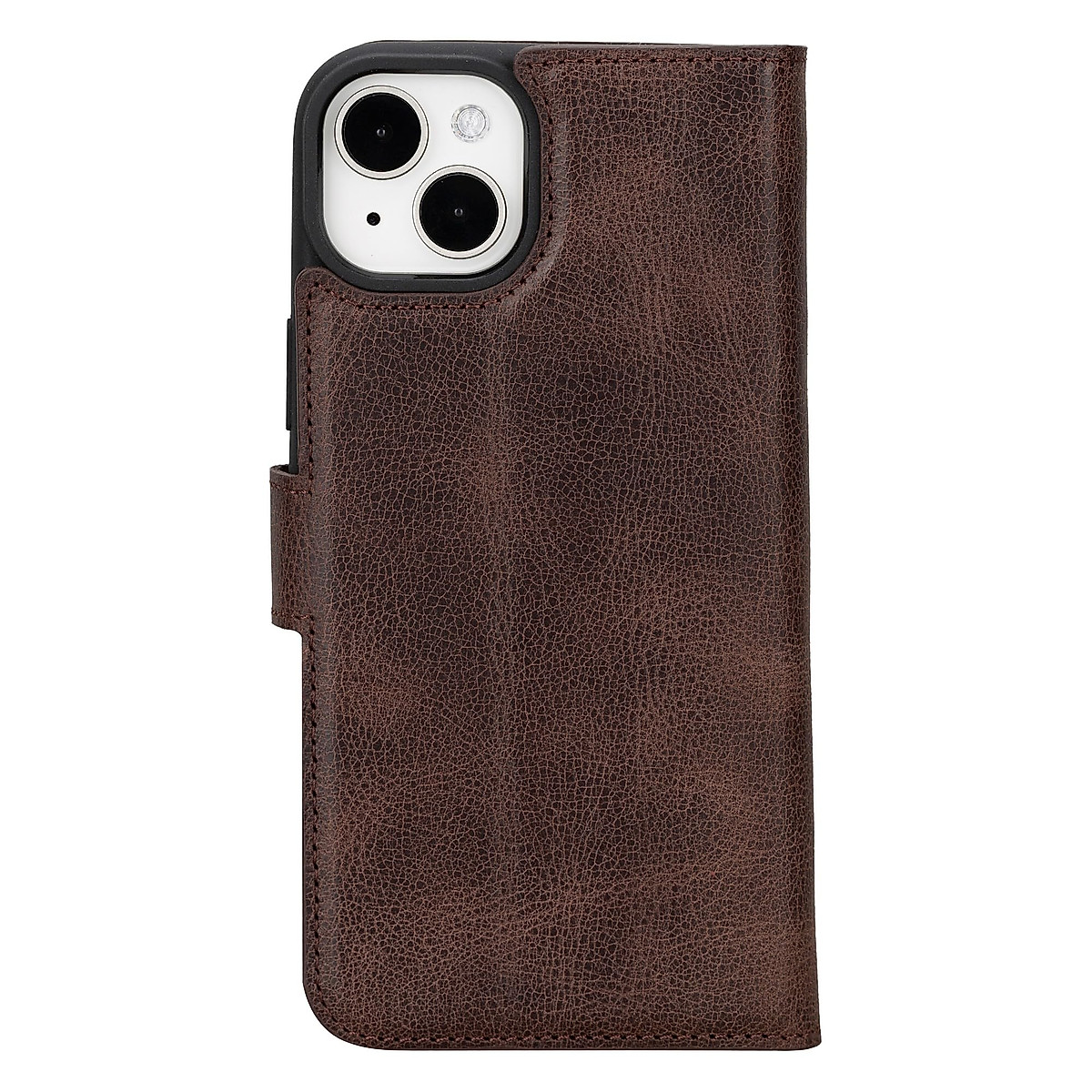 Venito for iPhone 15 Plus Case Wallet with Card Holders and RFID Blocking, Leather Phone Case, Magnetic Closure Detachable Phone Cover 6.7 inches, Ravenna - Coffee Brown