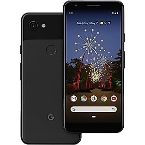 Google Pixel 3A XL (64GB, 4GB) 6.0" Display GSM/CDMA Unlocked (AT&T/T-Mobile/Verizon/Sprint) 4G LTE International Model (Just Black) (Renewed)