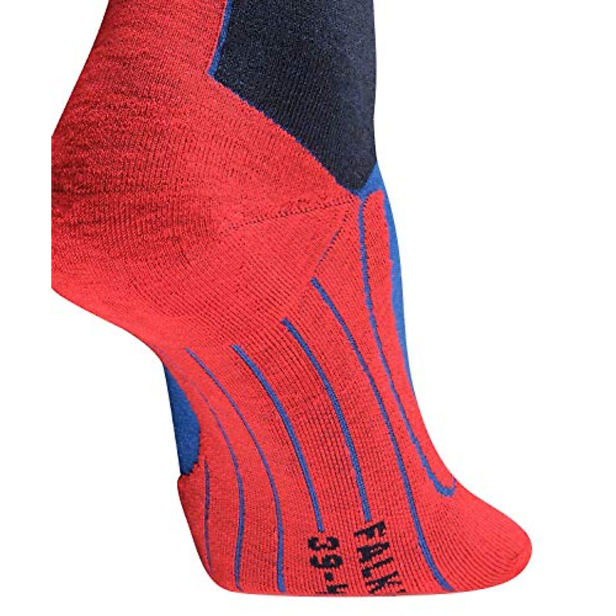 FALKE Men's SK4 Ski Socks, Merino Wool, Knee High, Light Cushion, Breathable Quick Dry, Winter Athletic Sock, Blue (Olympic 6940), 10.5-11.5, 1 Pair