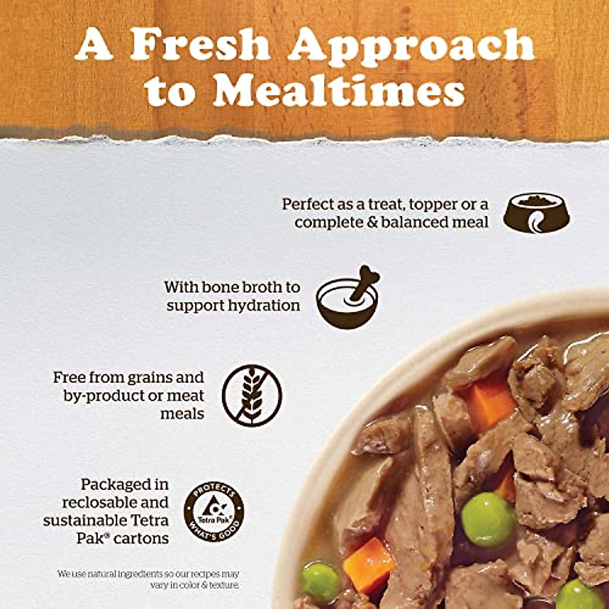 Now Fresh Wet Dog Food - 12.5 oz (12 Ct) - Grain Free Wet Dog Food -Turkey Stew with Bone Broth Recipe - for Small, Medium and Large Breed Dogs