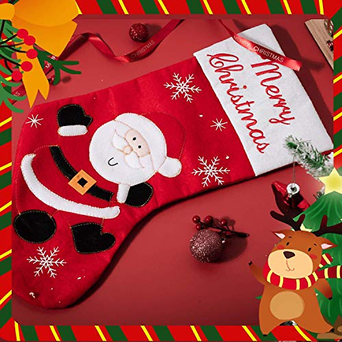 Phomemo Printer Peripheral Box, Gift Set 6 Products in Giftable Box-String Lights, Photo Albums, Stickers, Christmas Stockings, Greeting Cards, Color Pencils,Suitable for Diary, Travel, Family