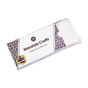 Mandala Crafts Reusable Organic Cotton Produce Bags for Refrigerator – Muslin Bags with Drawstring – Cotton Drawstring Bags for Shopping Storage Vegetable Bread Gift 6 PCs