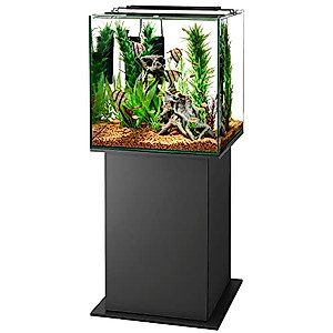 Aqueon Black Pedestal Aquarium Stand, 24" L X 24" W, 24 in