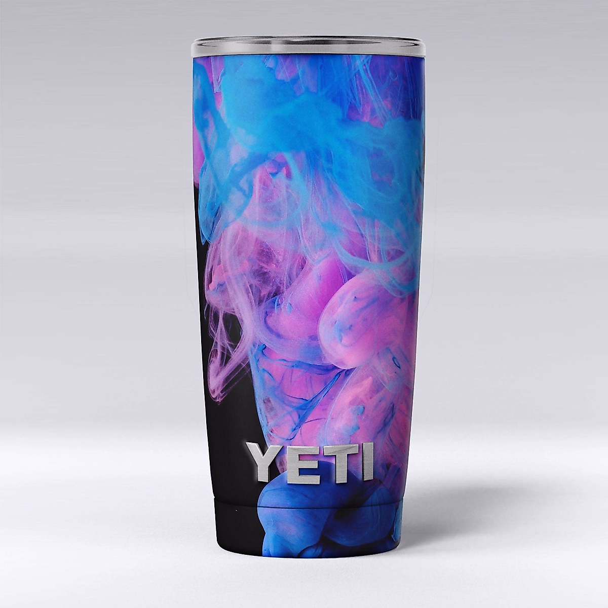 Design Skinz Glowing Pink and Blue CloudSwirl - Skin Decal Vinyl Wrap Kit Compatible with The Yeti Rambler Cooler Tumbler Cups