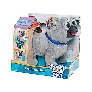 Disney Junior Puppy Dog Pals Adventure Pals Plushie Walking and Barking Bingo, Officially Licensed Kids Toys for Ages 3 Up by Just Play