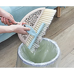 Household Broom Hair Removal Comb Removal Cleaning Tool for Clean The Hair and Dust On The Broom Bathroom Sewer Hair Collectors 2 Pieces, Blue