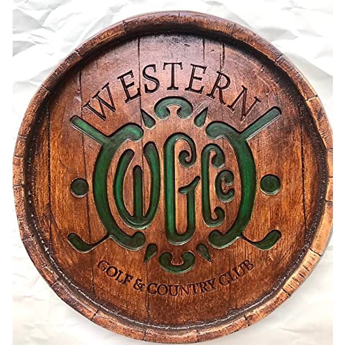 Wine Barrel Serving Tray Personalized