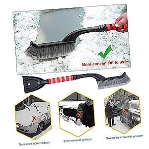 Yardwe 2 pcs Snow Shovel Accessories for Men Snow Brush for Trucks Windshield ice car ice Scraper and Brush car Tools car Snow Remover Outdoor Broom Ice Removal Shovel Forklift Winter abs