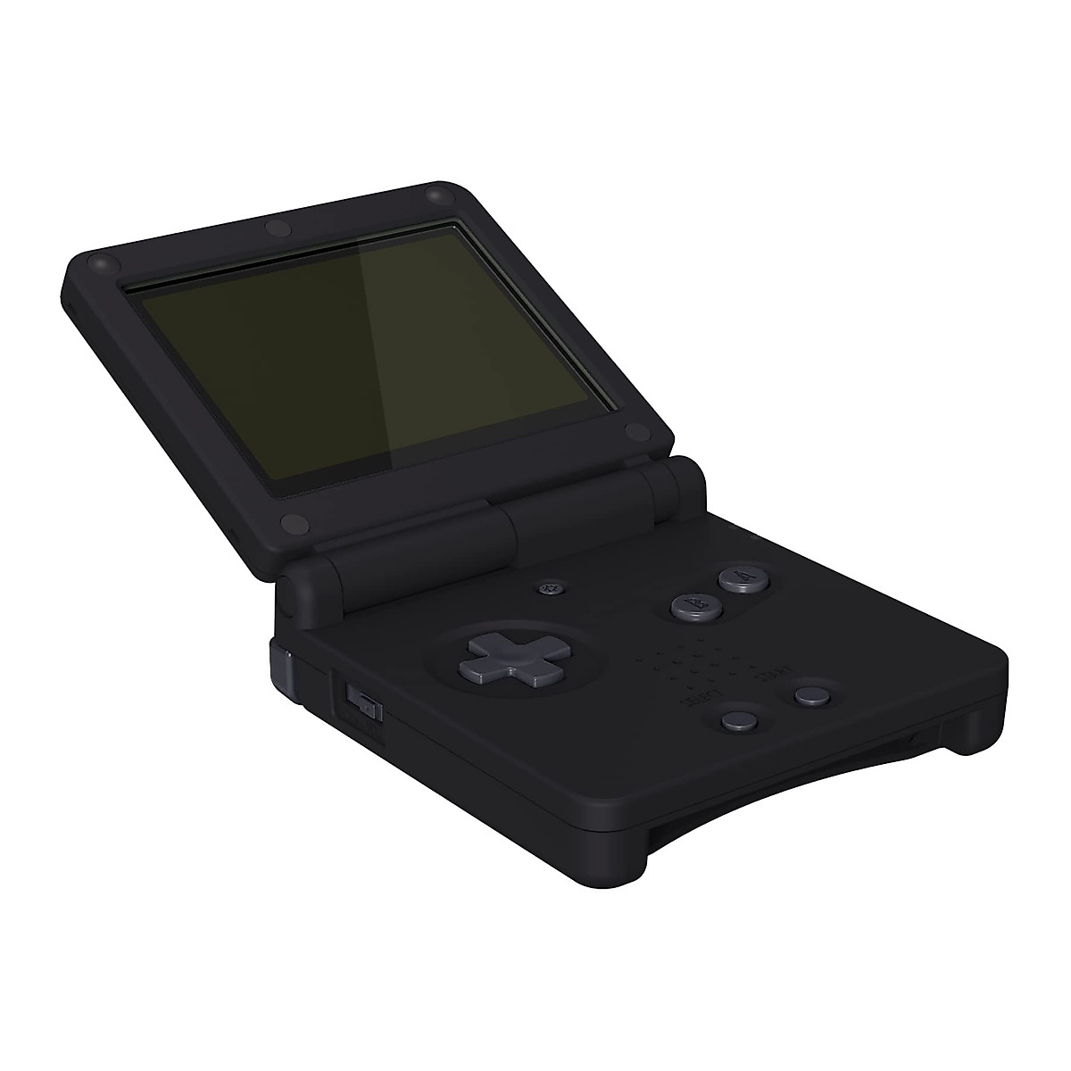 IPS Ready Upgraded eXtremeRate Black Soft Touch Custom Replacement Housing Shell for Gameboy Advance SP GBA SP – Compatible with Both IPS & Standard LCD – Console & Screen NOT Included