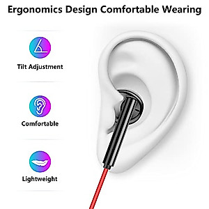 JAKPAK Wired Earbuds 3.5mm with Mic, Wired in-Ear Headphones 3.5mm Noise Canceling Deep Bass Stereo Sound Earphones Wired 3.5mm Headphones for iPhone 6/6S, iPad, Android Phones, MP3, Laptop