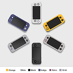 Retroid Pocket 3 Retro Game Handheld Console, Retroid Pocket 3 Android Retro Game Console Multiple Emulators Console Handheld 4.7 Inch 16:9 Display 4000mAh Battery Classic Games (Orange, 2+32GB)