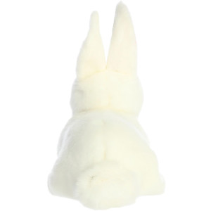 Aurora® Realistic Miyoni® American White Rabbit Stuffed Animal - Lifelike Detail - Cherished Companionship - 8 Inches