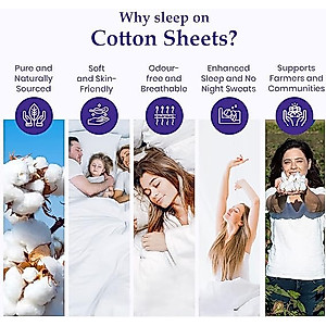 1Pcs 100% Egyptian Cotton Duvet Cover 1000 TC Soft Smooth Hotel Luxury Bedding Duvet Cover with Zipper Closure and Corner Ties Oversized Queen Size (98" x 98") Inch, White Solid