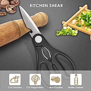 Rainbow Knife Set 18 Pcs Kitchen Knives Set Sharp Stainless Steel Knife Sets Contain 8 Steak Knives Sharpener Peeler Clear Acrylic Stand Beautiful Knife Best Gift (Black 18PCS Set)