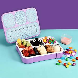 Kids Lunch Box Girls Set - Unicorn Lunch Bag for School with Containers Reusable Complete Lunch Kit Included 3-Compartment Lunchbox Insulated Lunch Bags Sets for Toddler Childrens Leakproof and Safe