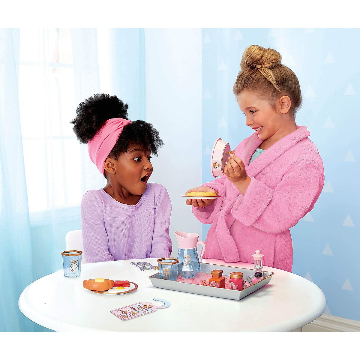 Disney Princess Style Collection Room Service Pretend Play Toy Set - with Serving Tray, Plate Cover, Pitcher & More for A Great Pretend Travel Experience - Girls Ages 3+