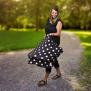 Sprout'n Smiles Nursing Breastfeeding Baby Carseat Cover - Shopping Cart and High Chair Cover, Scarf, Canopy by Sprout'n Smiles for Boys and Girls Baby Shower