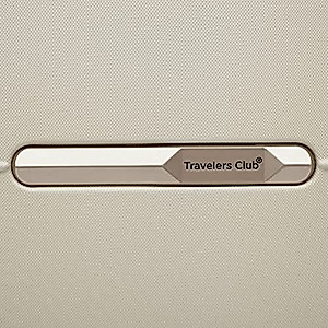 Travelers Club Richmond Spinner Luggage, Bone, Carry-On 20-Inch