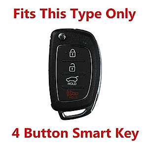 Rpkey Silicone Keyless Entry Remote Control Key Fob Cover Case protector Replacement Fit For 2013 2014 2015 Hyundai Santa Fe Sonata XL ix35 XL ix45 TQ8-RKE-4F16 95430-4Z100