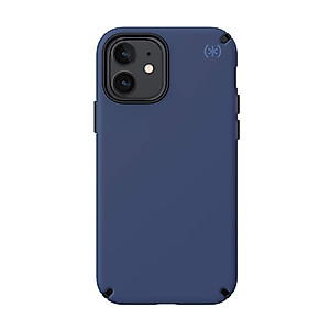Speck iPhone 12 Case - Drop Protection Fits iPhone 12 Pro Case & iPhone 12 Phones - Scratch Resistant, Slim Design, Compatible Wireless Charging - Coastal Blue, Black, Storm Blue Presidio2 PRO