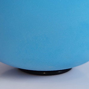 KVKA 432Hz G Note Throat Chakra Blue Color Frosted Quartz Crystal Singing Bowl 10 inch with Carrying Case for Sound Healing