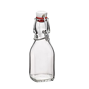 Bormioli Rocco Swing Top Square Glass .125 Liter (4.25 Ounce) Bottle